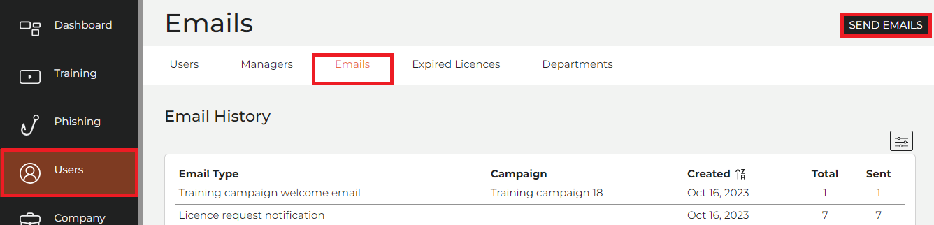 Resend System Emails - Support Centre