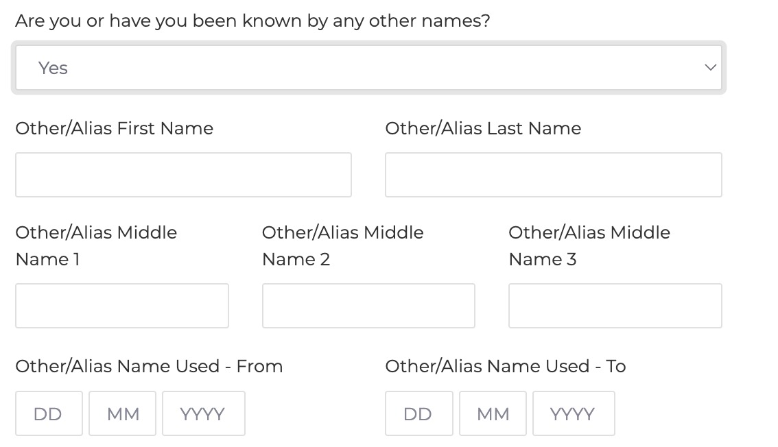 Filling in Candidate Identity Details - Secure Screening Services Knowledge Base