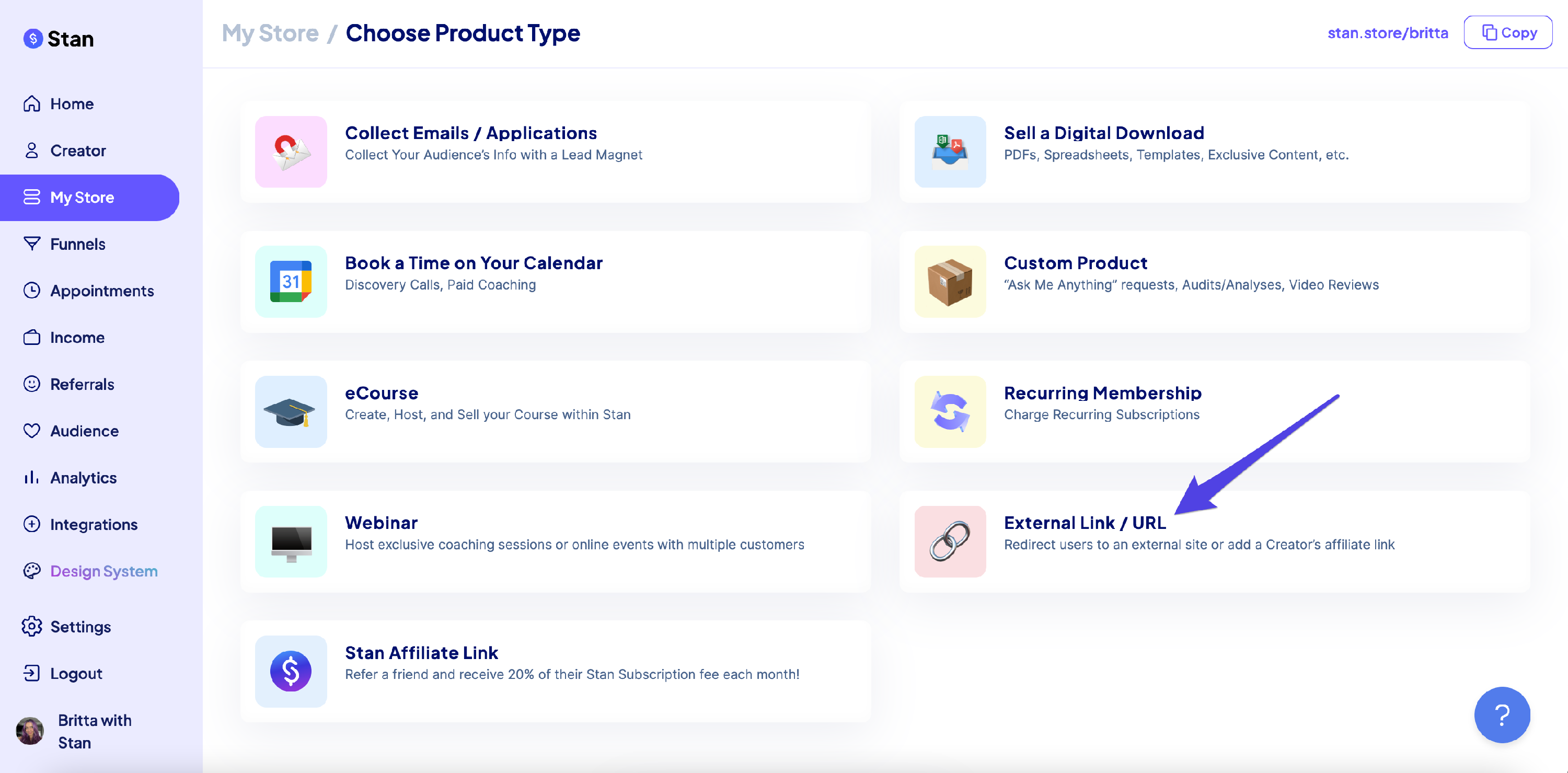 External Link / URL Product - Stan Store Help Center