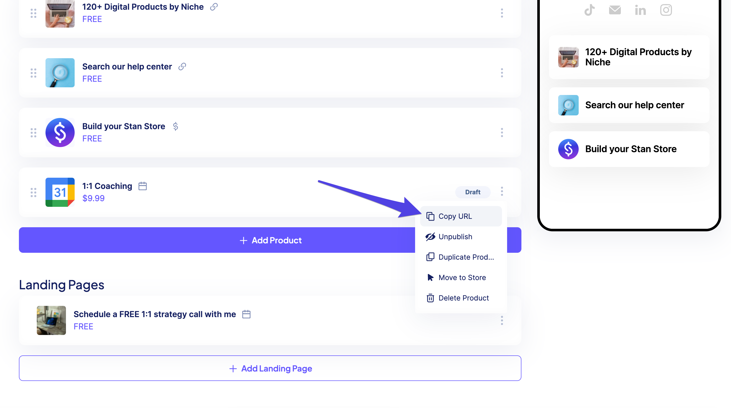 How to Create a Private Landing Page - Stan Store Help Center