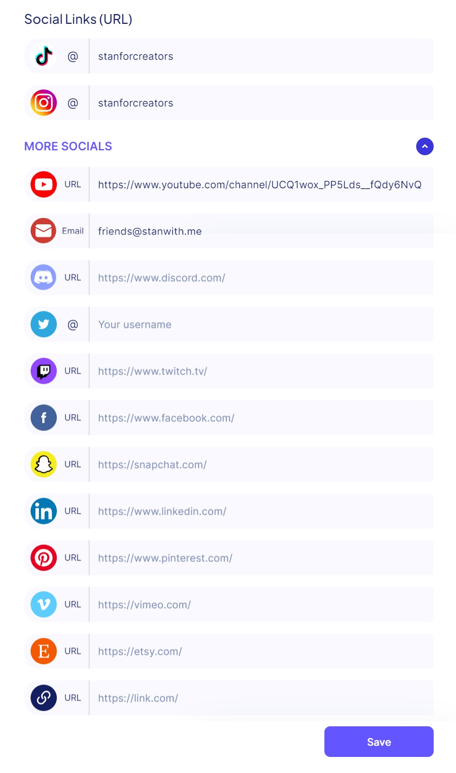 Link Your Social Media on Your Stan Store - Stan Store Help Center