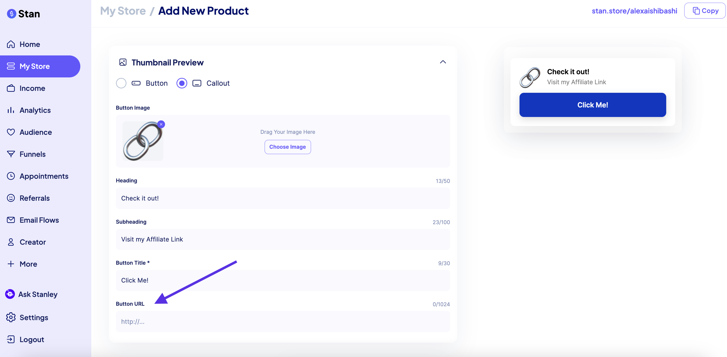 External Link / URL Product - Stan Store Help Center