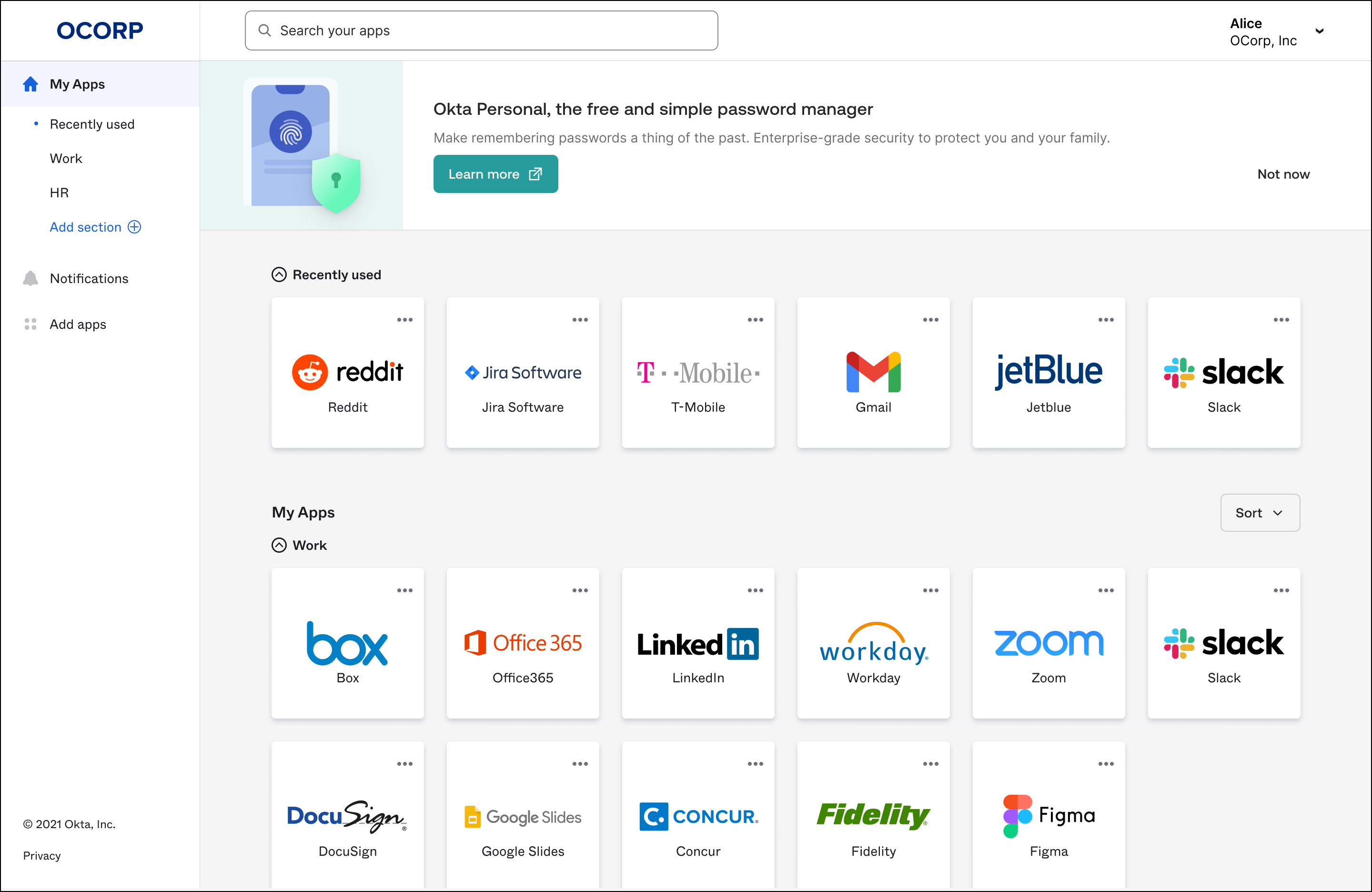 Okta Personal for Workforce GA Update - Okta Personal Support Site