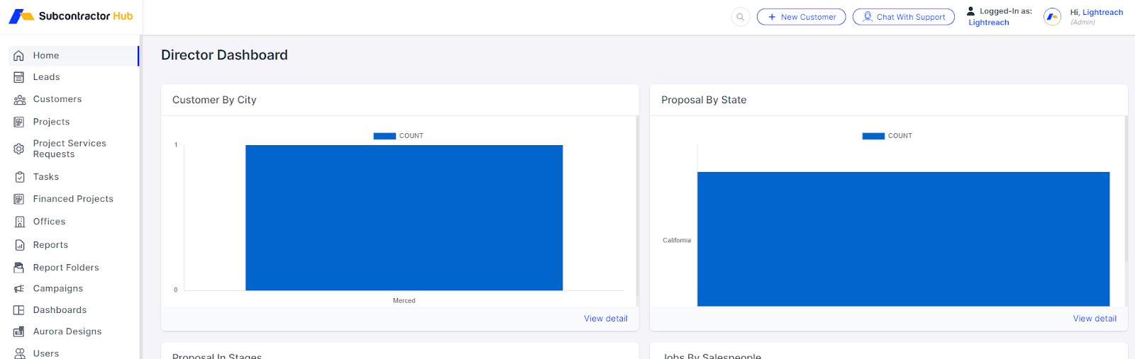LightReach Sales Walkthrough - SubcontractorHub Knowledge Base