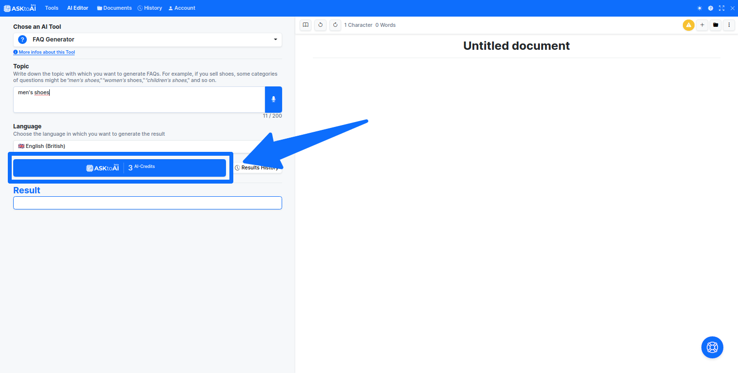 FAQ Generator - ASKtoAI Knowledge Base