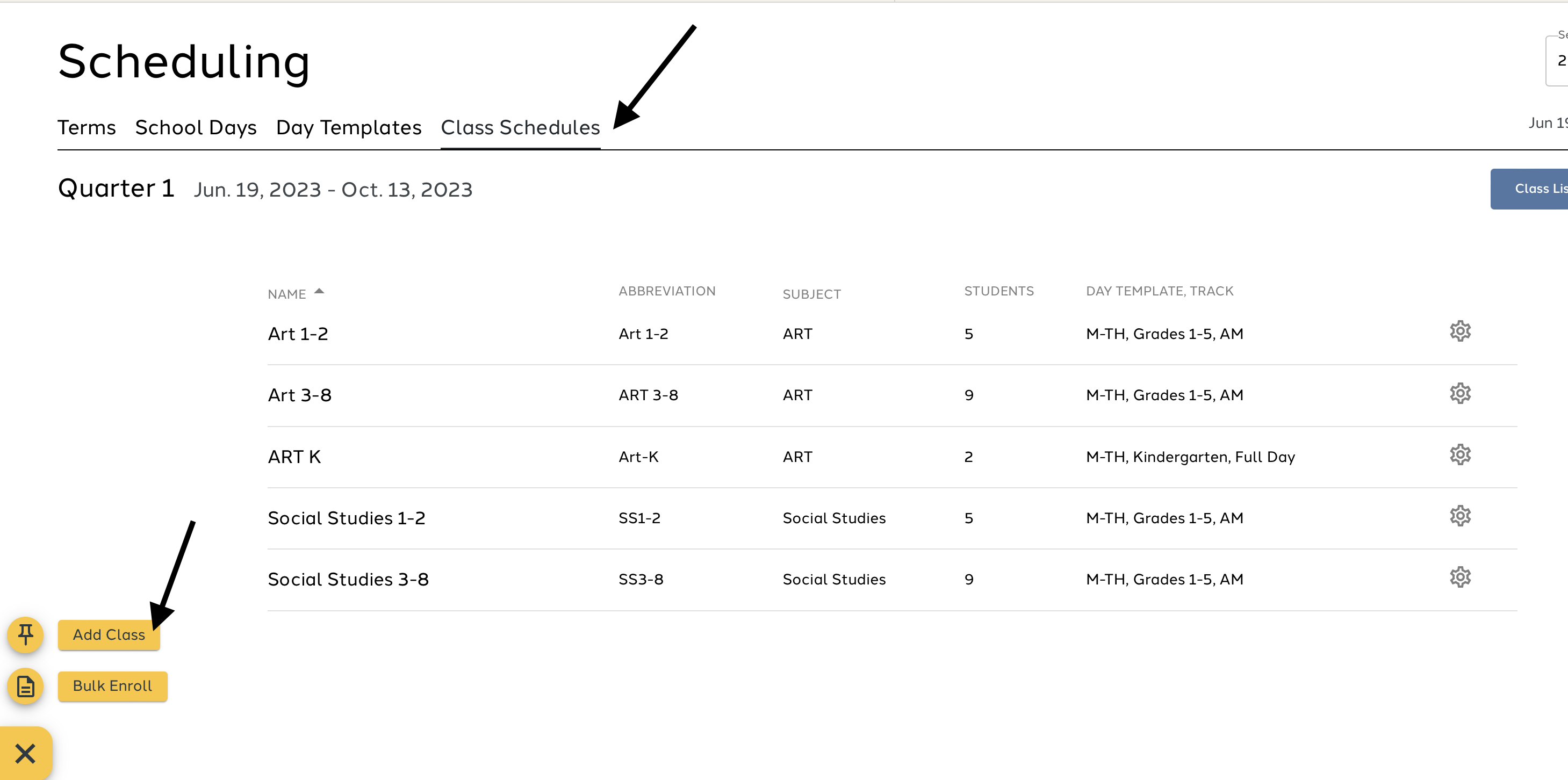 Add a class - AE-Connect Knowledge Base