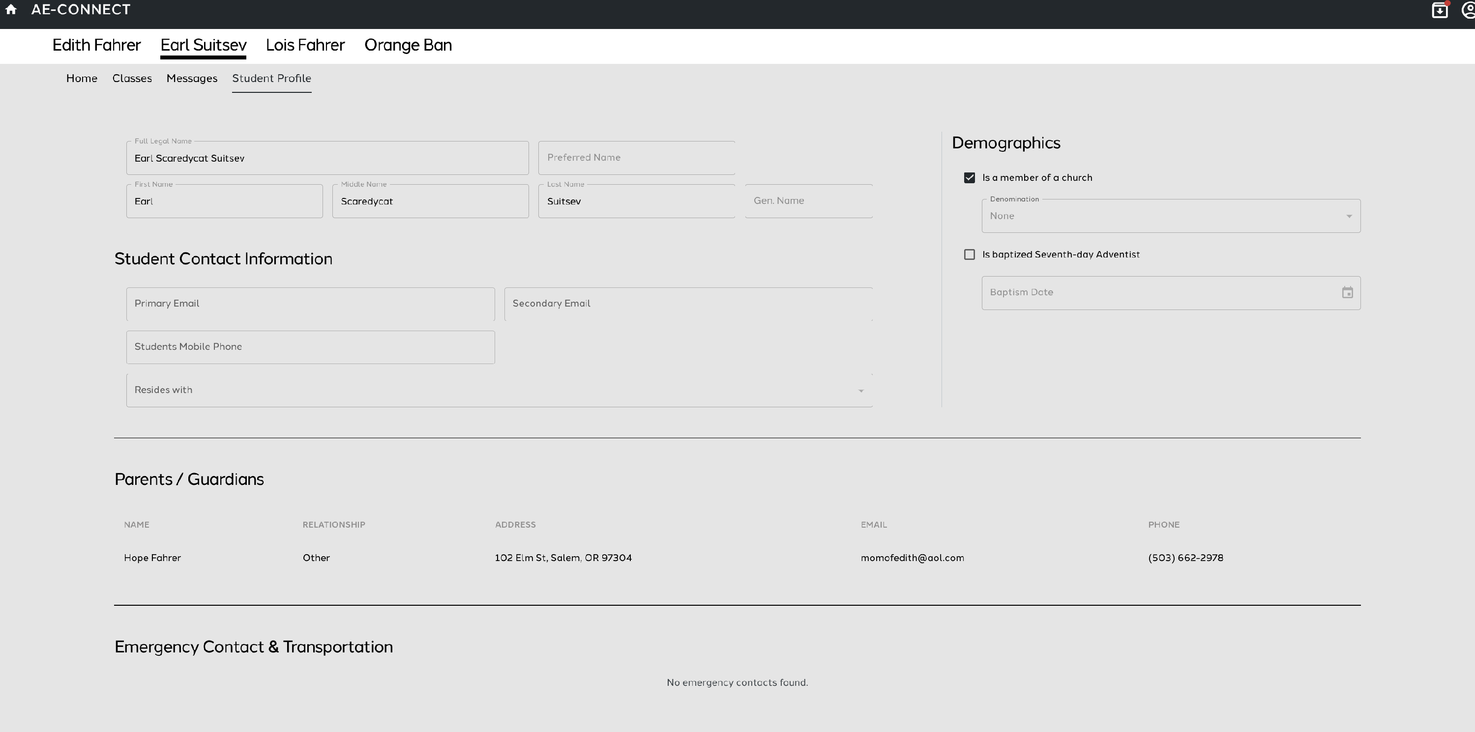 Parent Portal Guide for Parents - AE-Connect Knowledge Base
