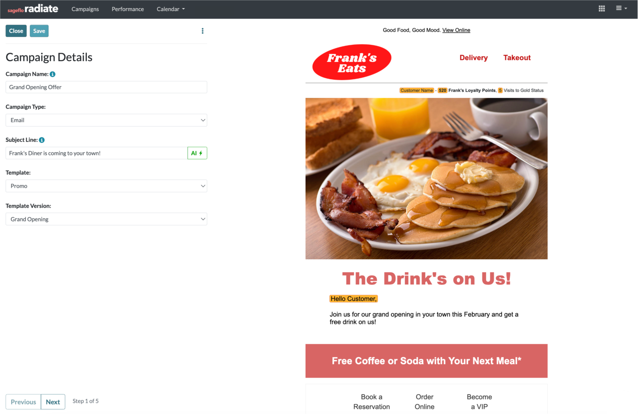 Creating and Editing a Campaign - Radiate Knowledge Base