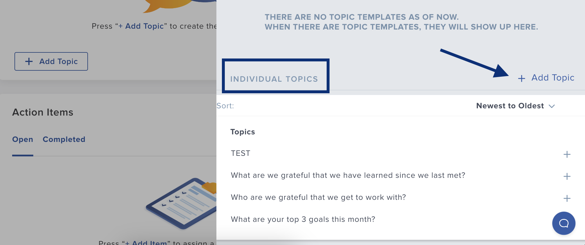 Meetings | Topics, Action Items, and Templates - Leadr Knowledge Base