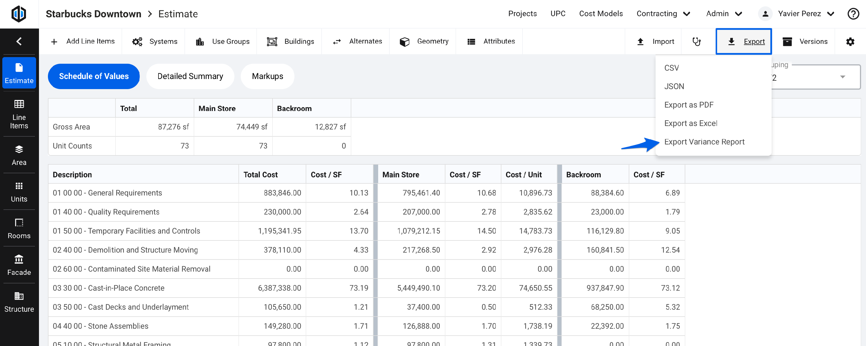Detailed Summary Variance Report - Ediphi Help Center