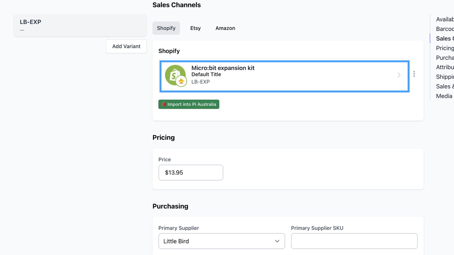How do I set pricing inventory syncing rules for a product on Shopify? - Koi Help Center