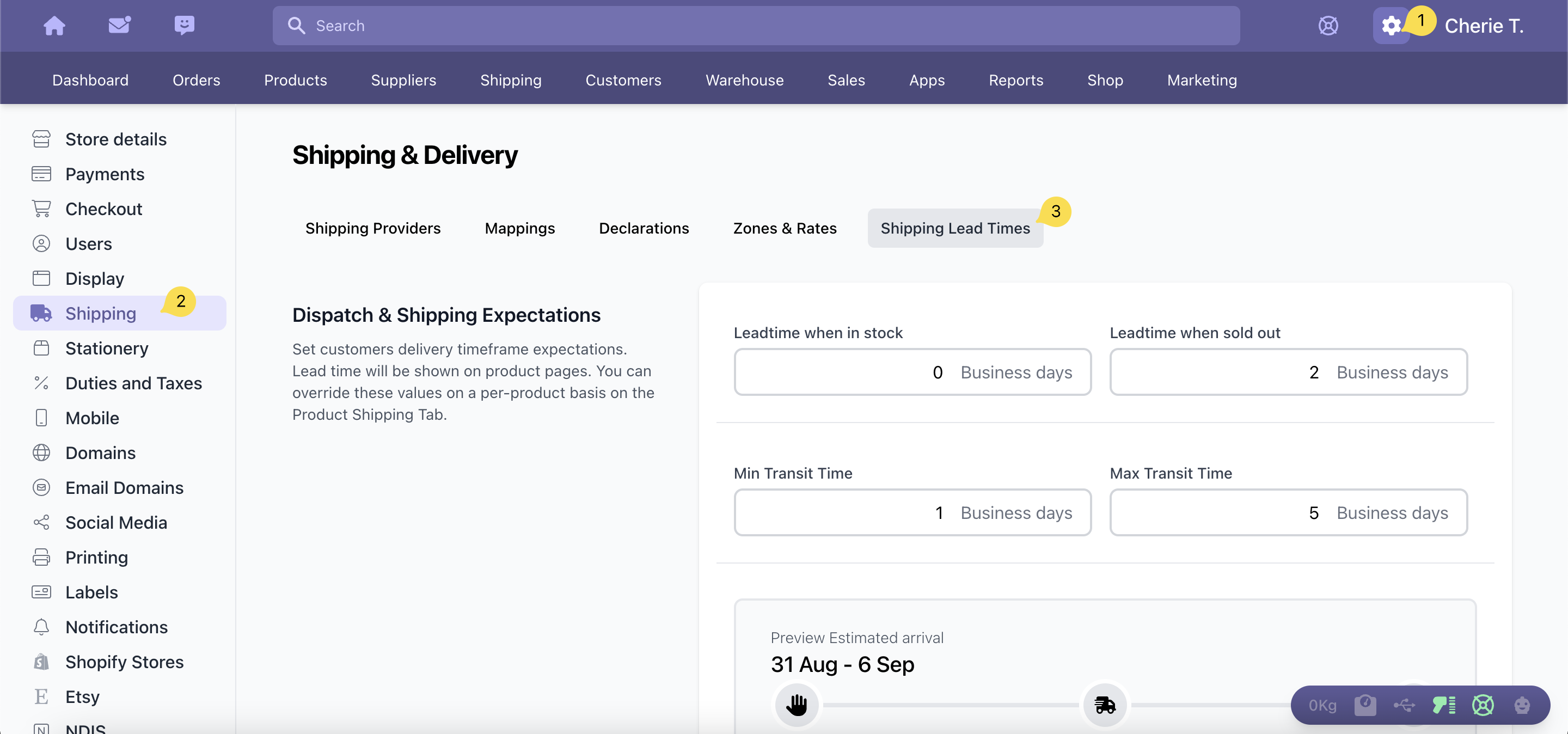 Setting up Shipping Lead Times - Koi Help Center