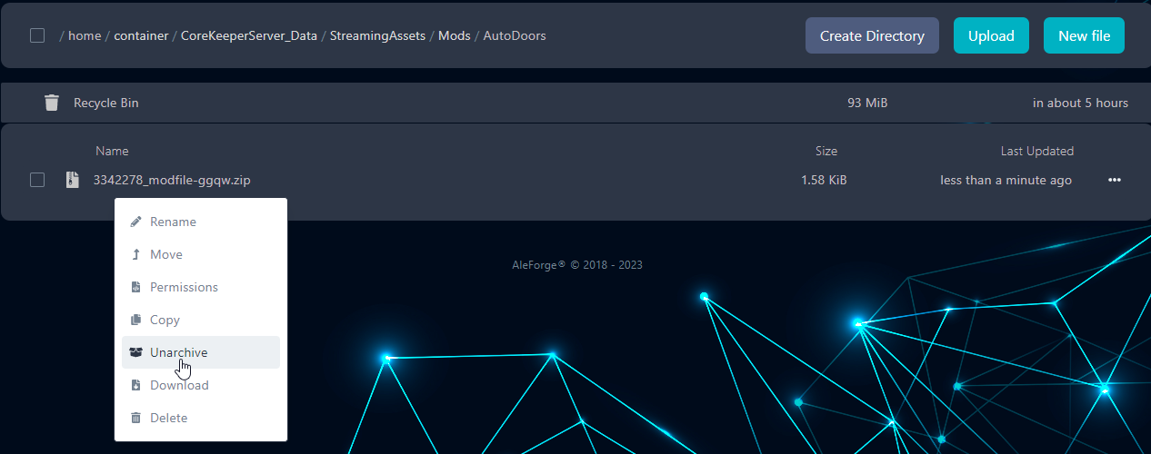 How to Install Mods to a Core Keeper Server - AleForge