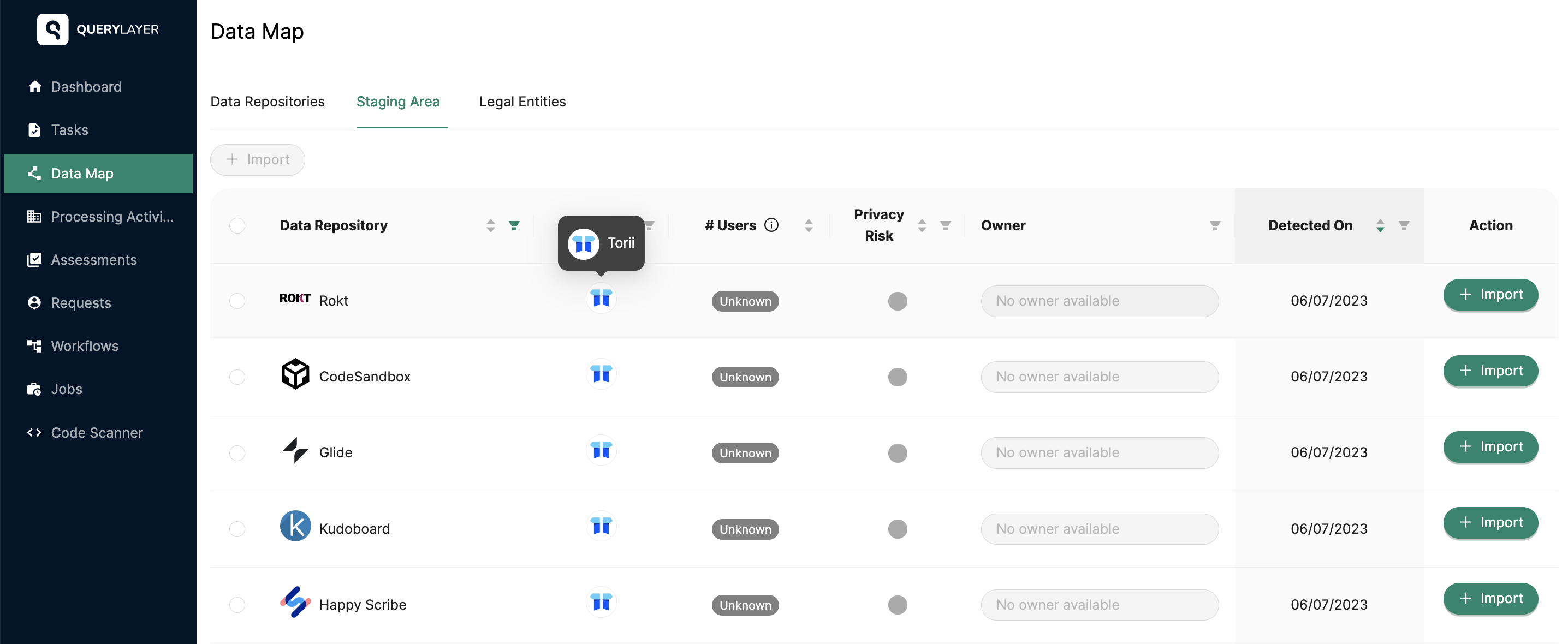 Torii Integration (Data Mapping) - TrustWorks Knowledge Base
