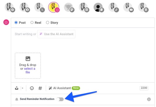 Scheduling Instagram posts, reels, stories, and reminder notifications - Buffer Help Center