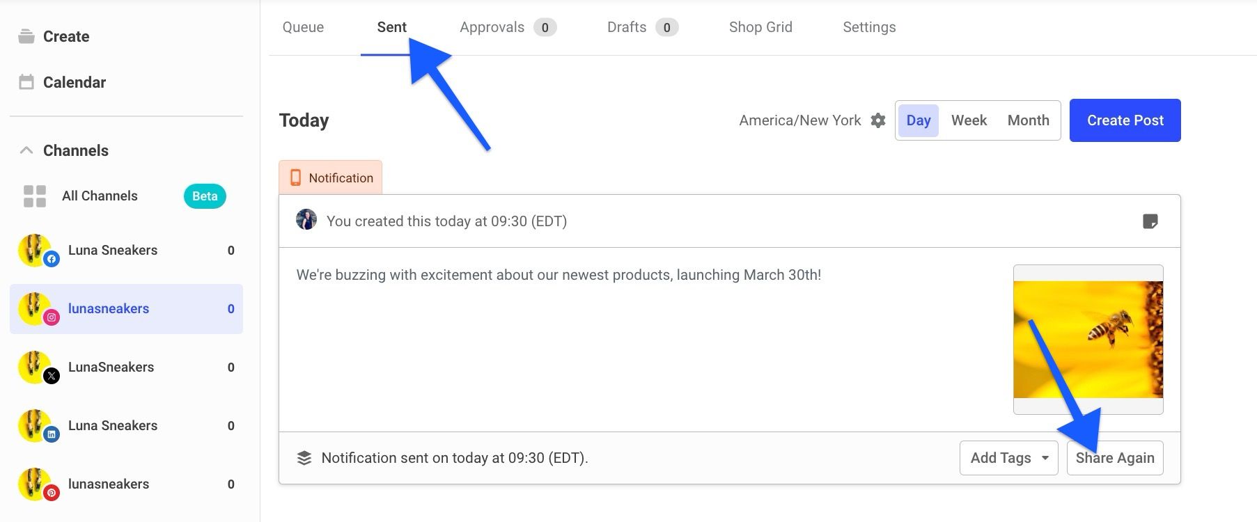 Using notification publishing - Buffer Help Center