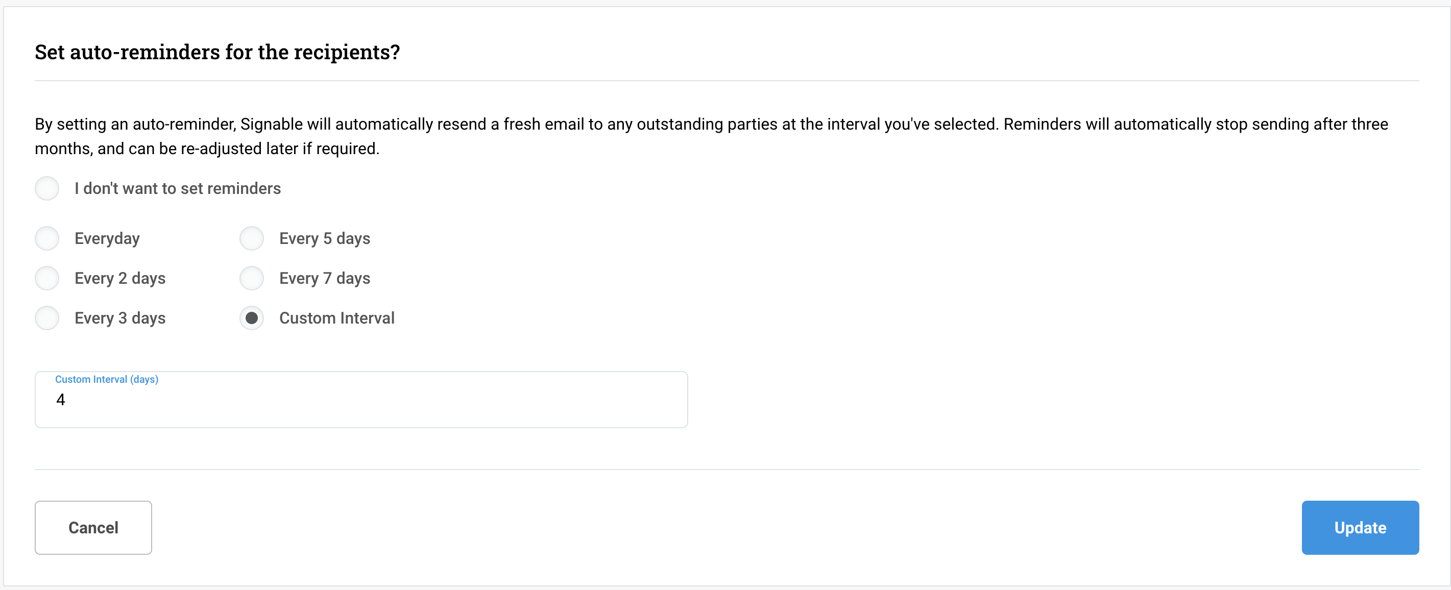 Set automatic reminders to be sent to recipients who have not yet ...