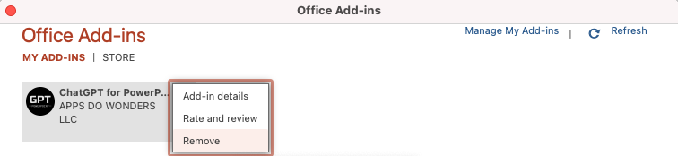 How to remove/uninstall PowerPoint Add-in - Apps Do Wonders Knowledge Base
