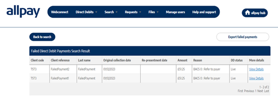 Manage Direct Debit User Guide - allpay Help Centre