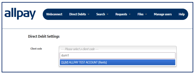 Senior Direct Debit User Guide - allpay Help Centre