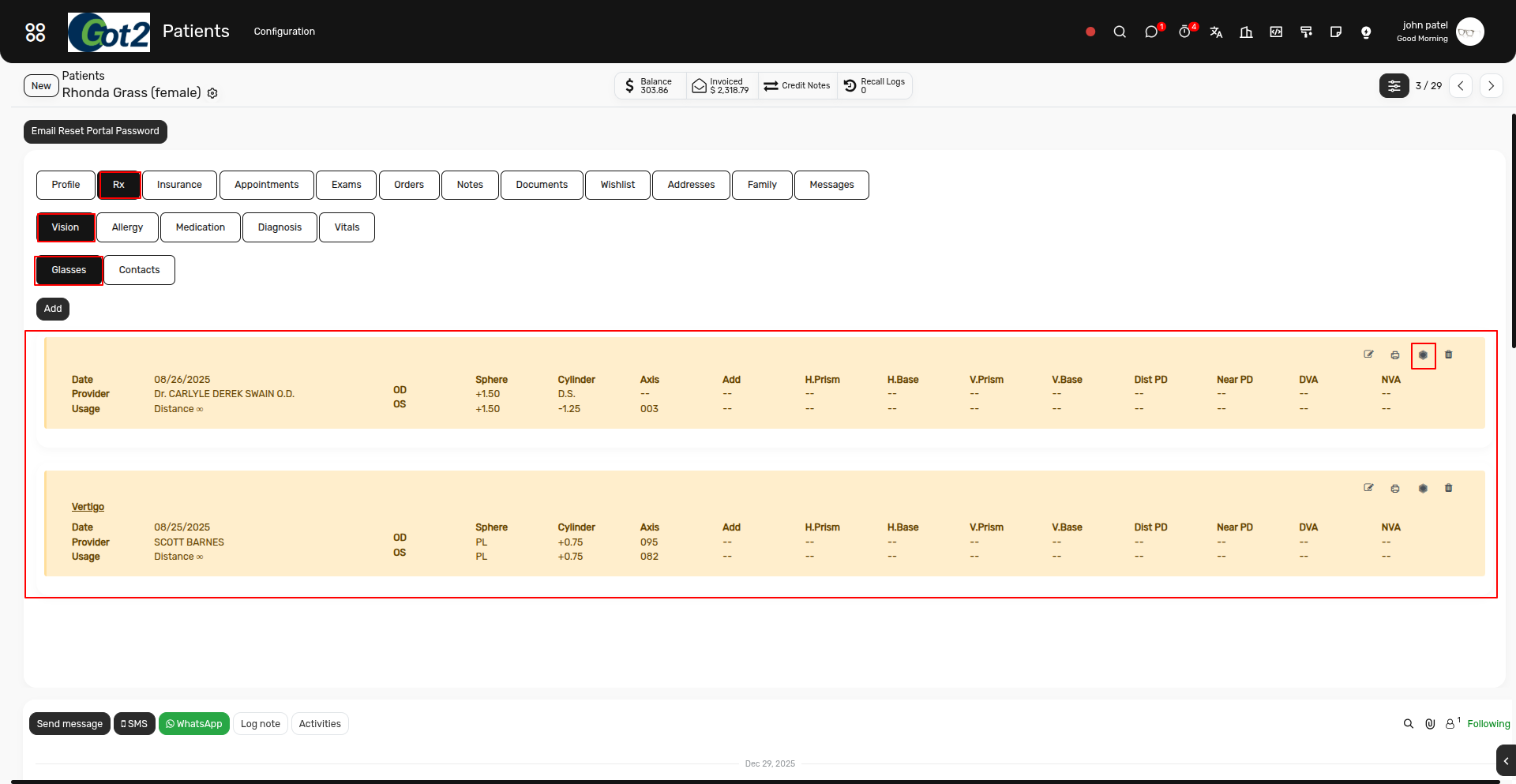 How to Create a Glasses Order - GOT2 Software