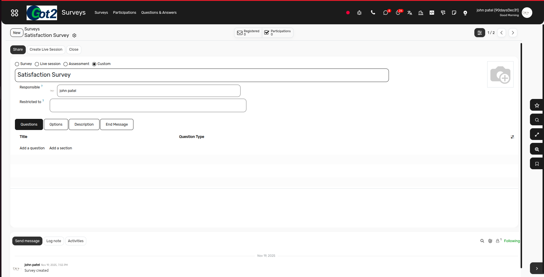 Survey - GOT2 Software