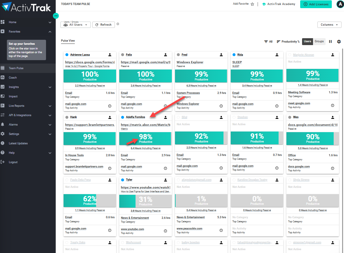 Setting up ActivTrak - Treaty Oak Property Management, LLC Knowledge Base