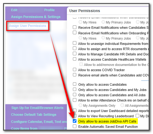 JobDiva Integration Set Up – RefAssured